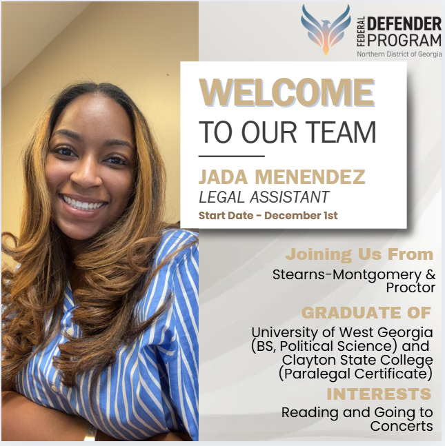 Welcome, Jada Menendez! – THE BLUE NOTES BLOG